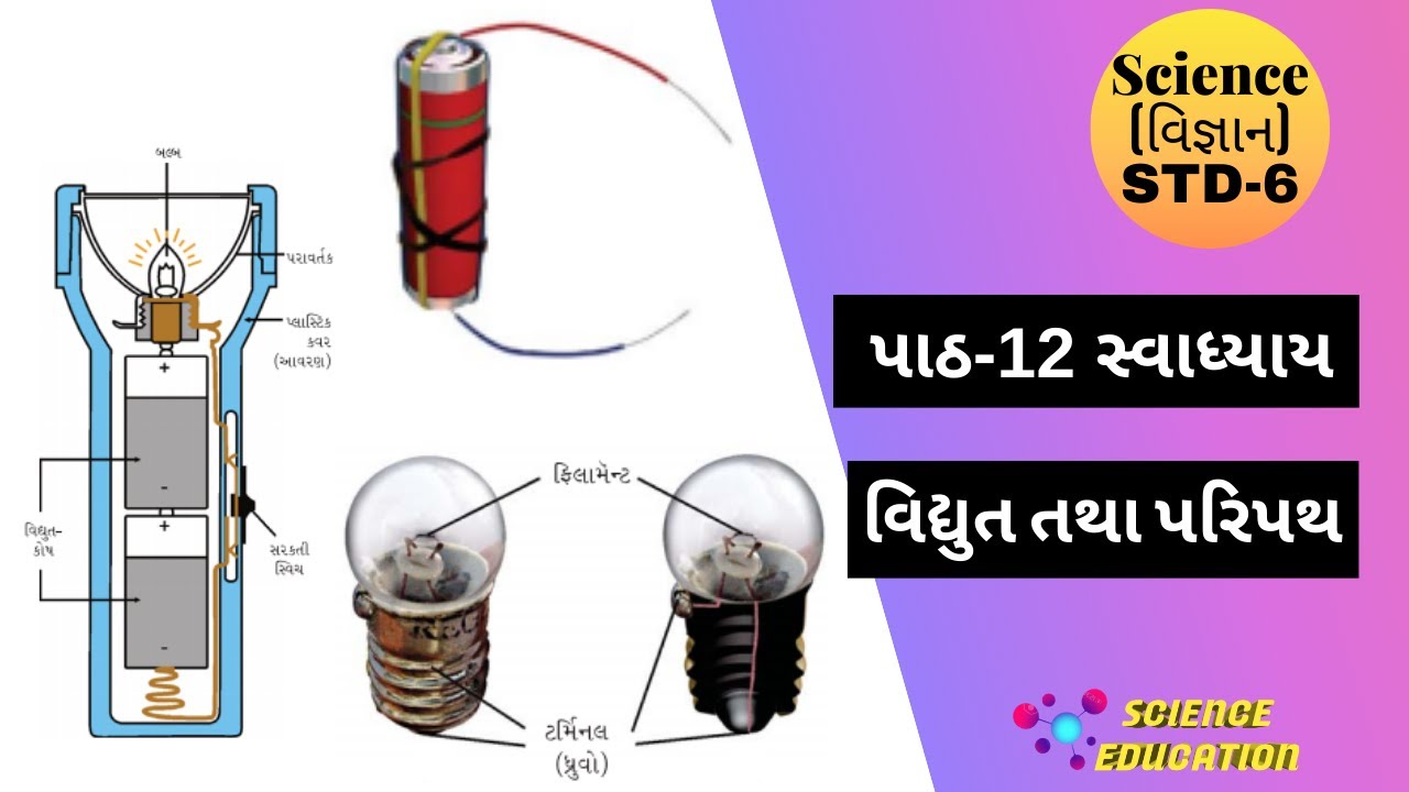 std 6 science chapter 12 Exercise | પાઠ-12 સ્વાધ્યાય વિદ્યુત તથા પરિપથ ...