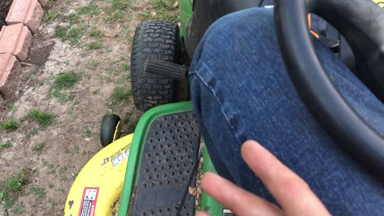 I had the weirdest thing happen to my mower deck, it fell off on one ...