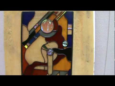 stained glass how to ideas sg21g patina the panel - YouTube