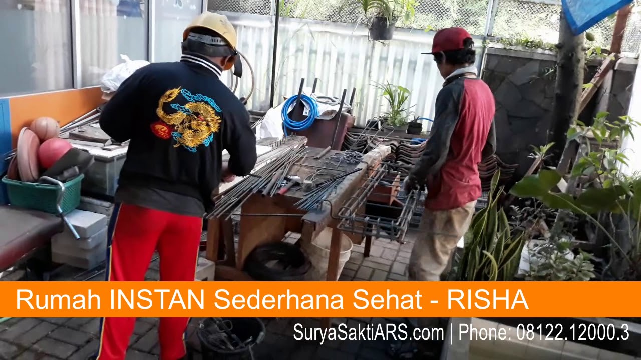 Rumah RISHA Cara RAKIT dan COR Panel Rumah INSTAN Sederhana Sehat ...