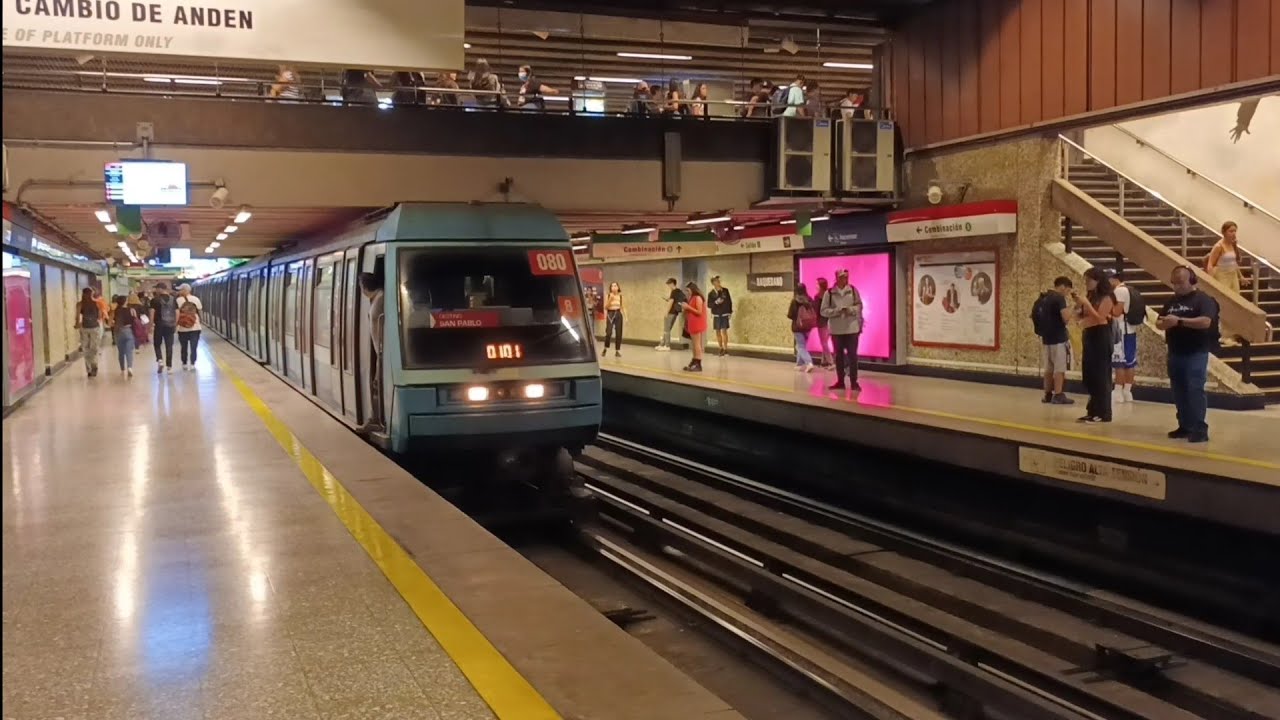 NS-93's en Baquedano. Línea 1 - YouTube