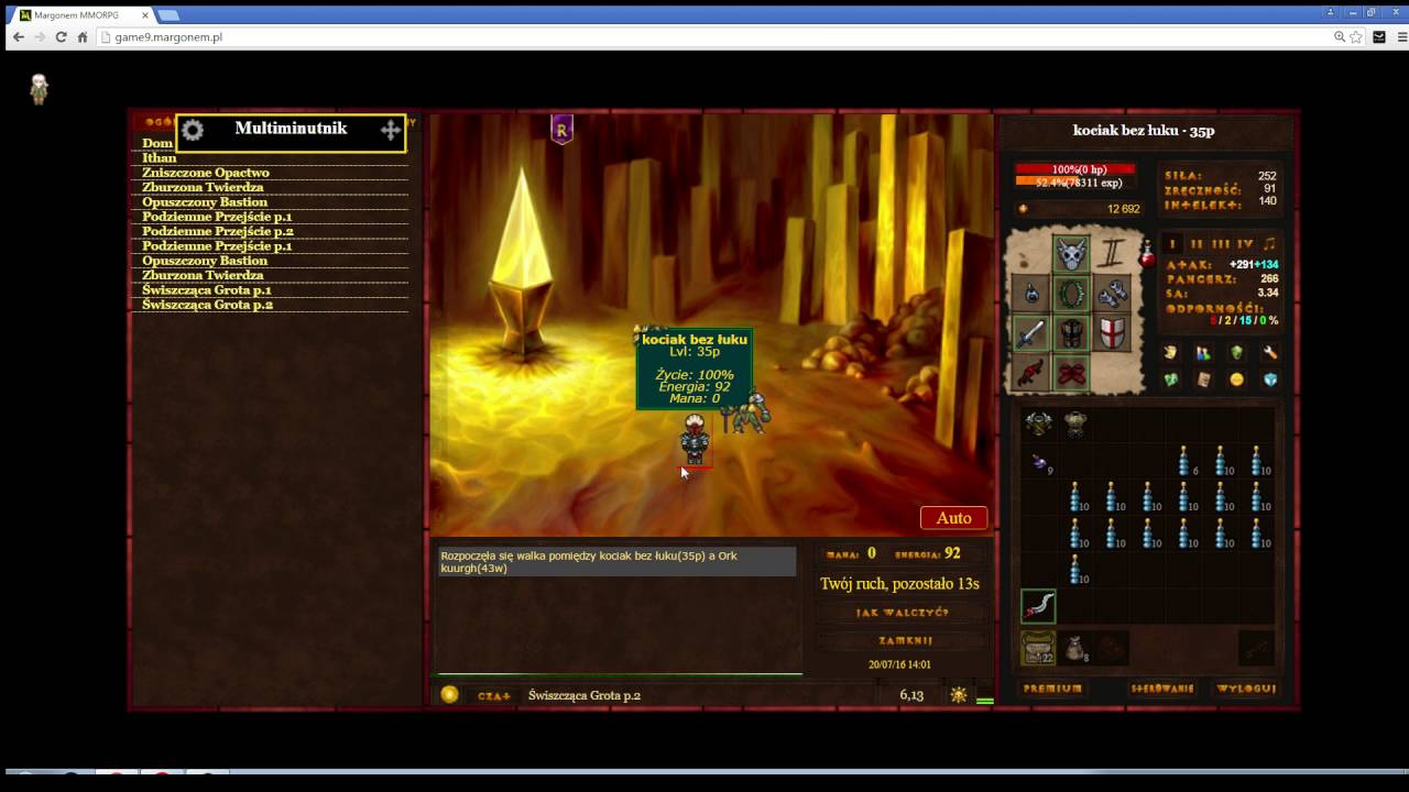 Wielki powrót margonem Hutena - YouTube