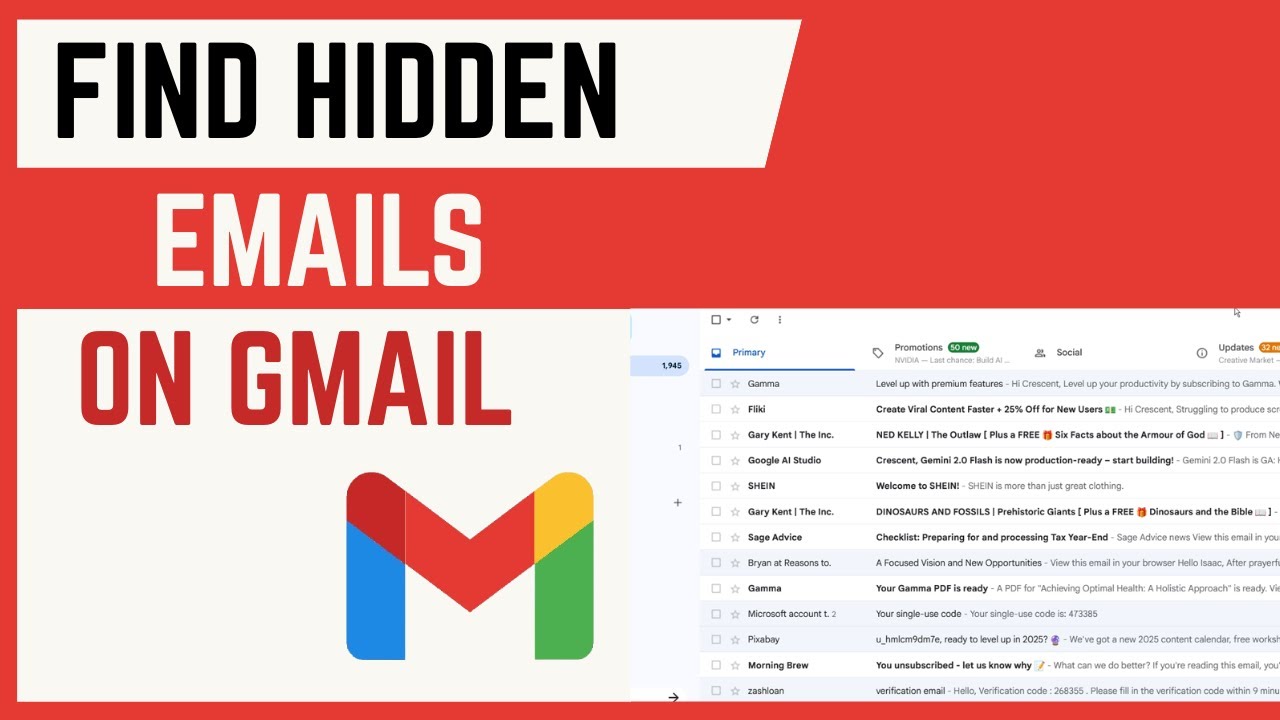 How To Find Hidden Emails On Gmail Account Using PC - YouTube