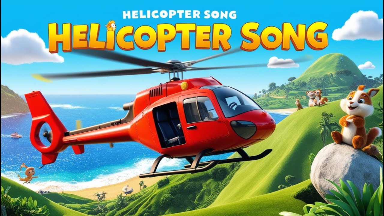 Helicopter Adventure Song For Kids | ALPHA FUN Rhymes #kidssongs # ...