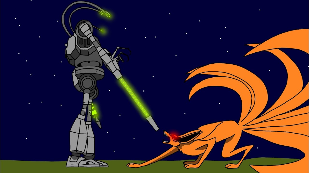 The iron giant vs the nine tails (full fight) part 1 - YouTube