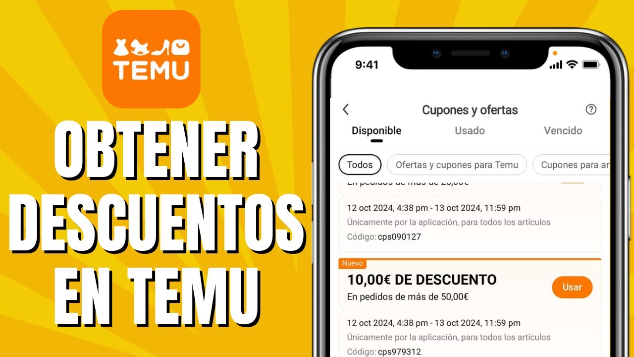 Cómo OBTENER Descuentos En TEMU - YouTube