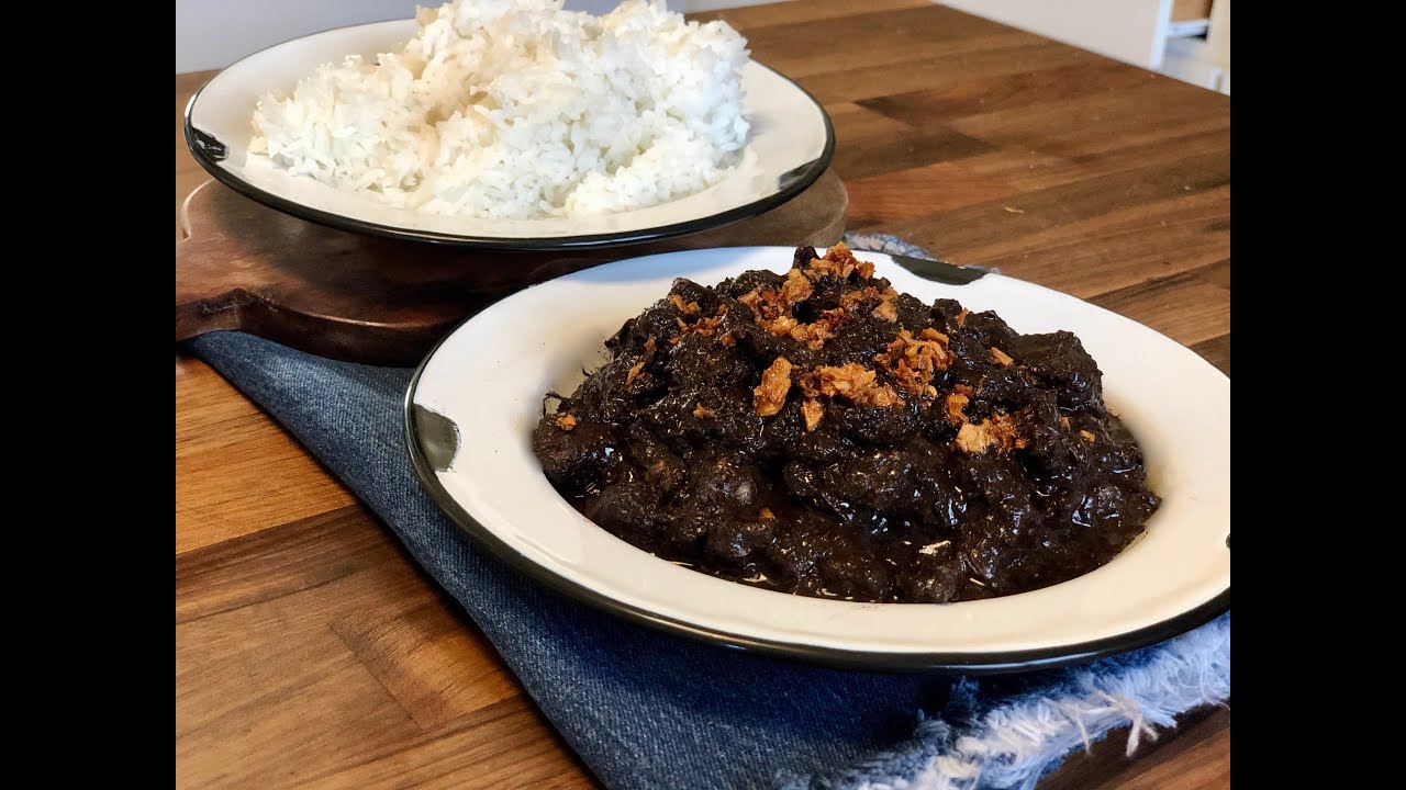 how to make zinagan or ibanag style dinuguan (pork blood stew) - YouTube