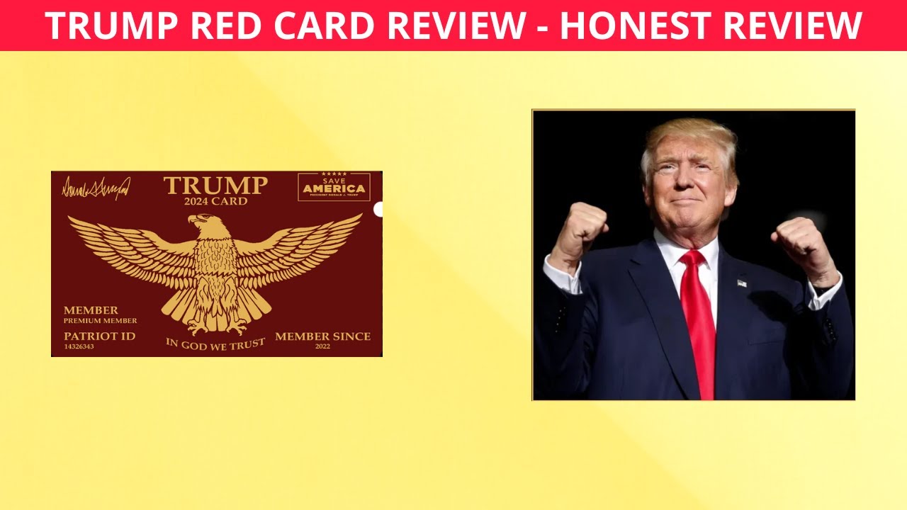 Red Trump Card 70% Off|GET YOUR EXCLUSIVE RED TRUMP CARD| Donald Trump ...