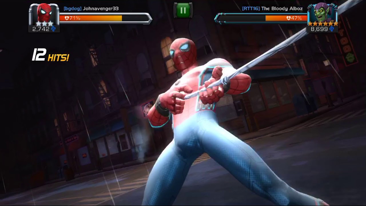 Marvel Contest of Champions: 3 Star Spider Man (Stark Enhanced) Vs 6 ...