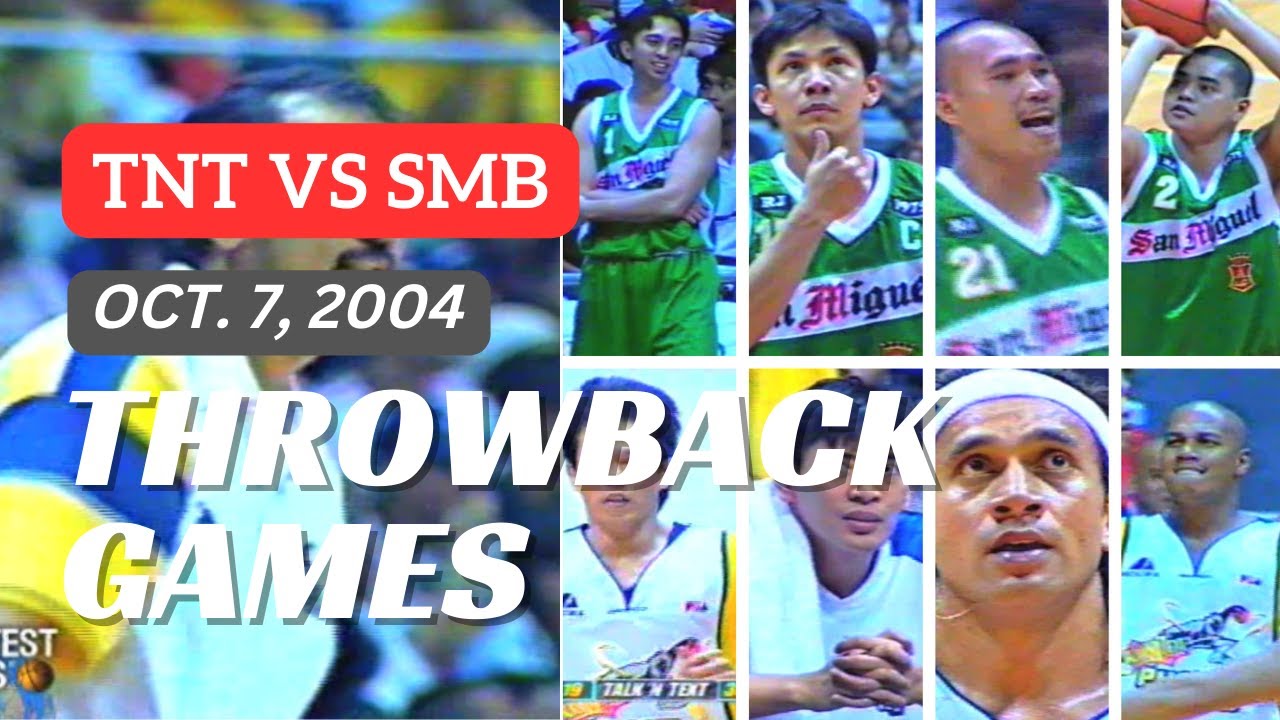 TNT vs SMB | October 7, 2004 | PBA THROWBACK GAMES - YouTube