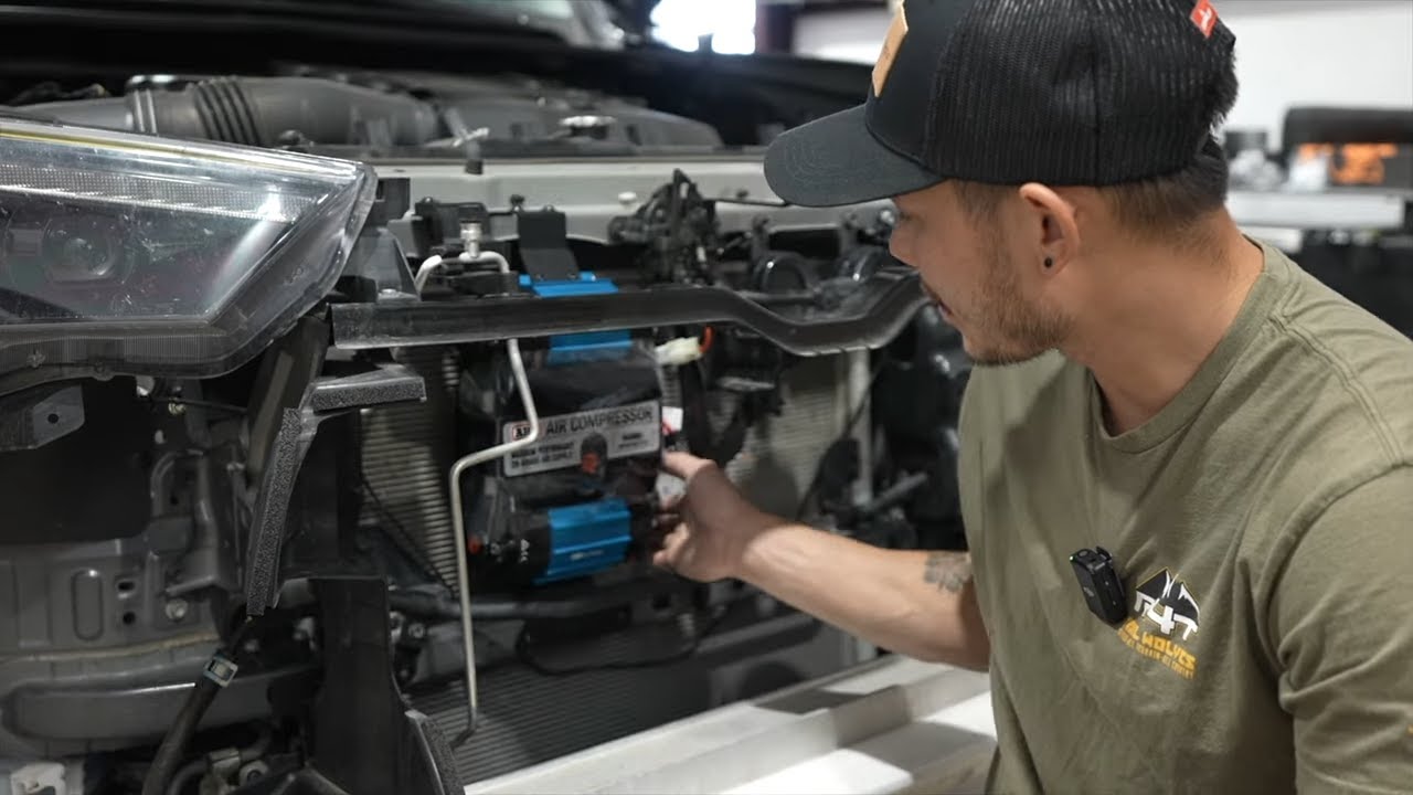 R4T Behind the Grille Air Compressor Mount for 5th Gen 4Runner (2010 ...