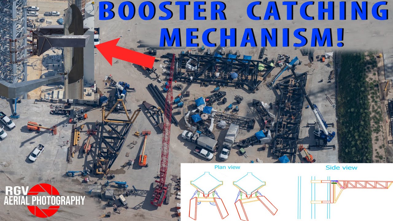 SpaceX Booster Catching Mechanism Under Construction - YouTube