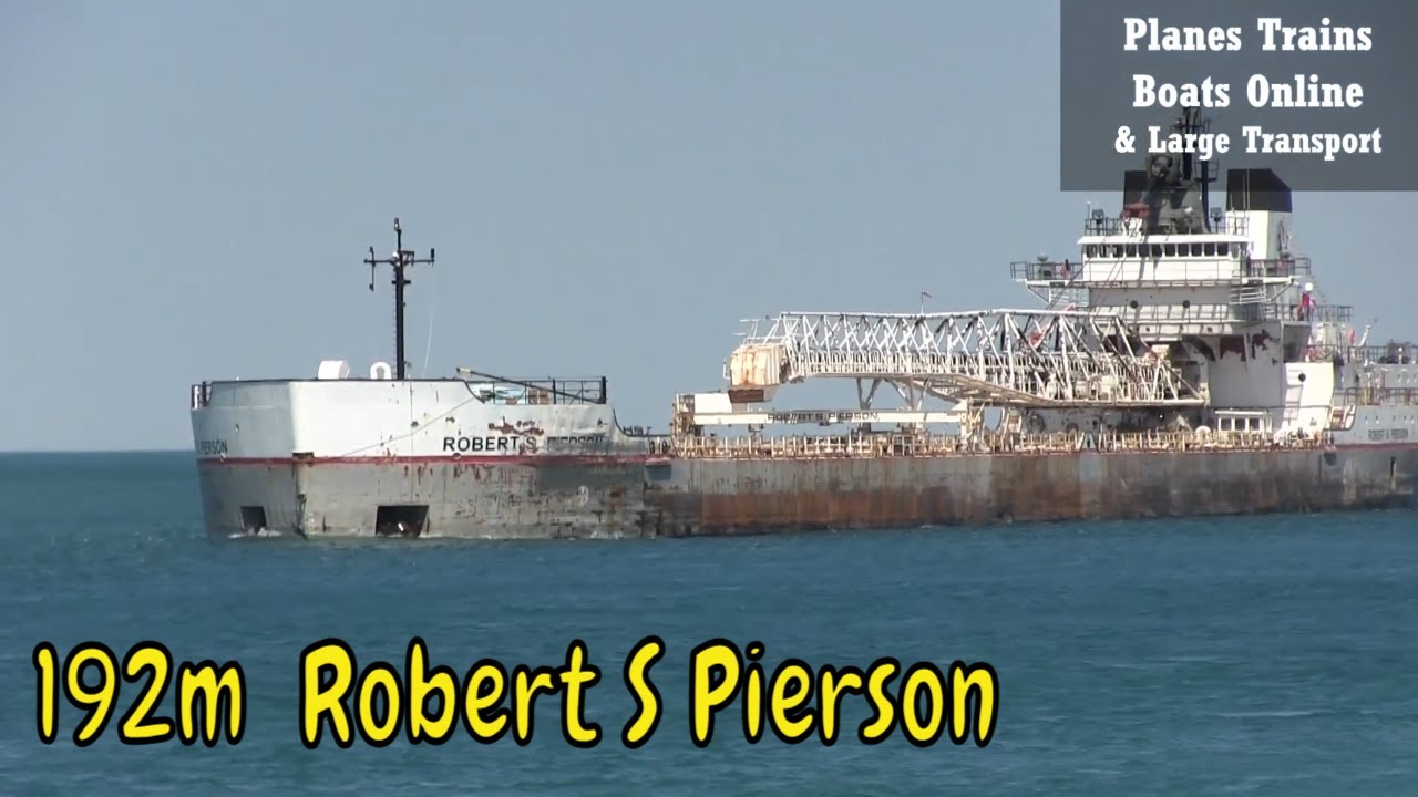 192m Robert S Pierson Cargo Ship In St Clair River - YouTube