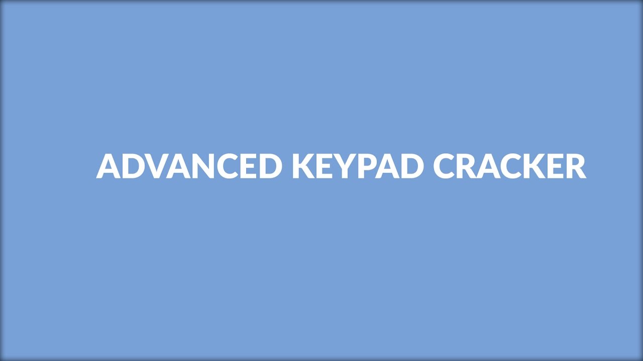 [GMOD Addon] Advanced Keypad Cracker - YouTube
