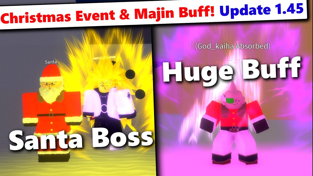 Christmas Event & Majin Buff Showcase (Update 1.45) | DBZ Online ...