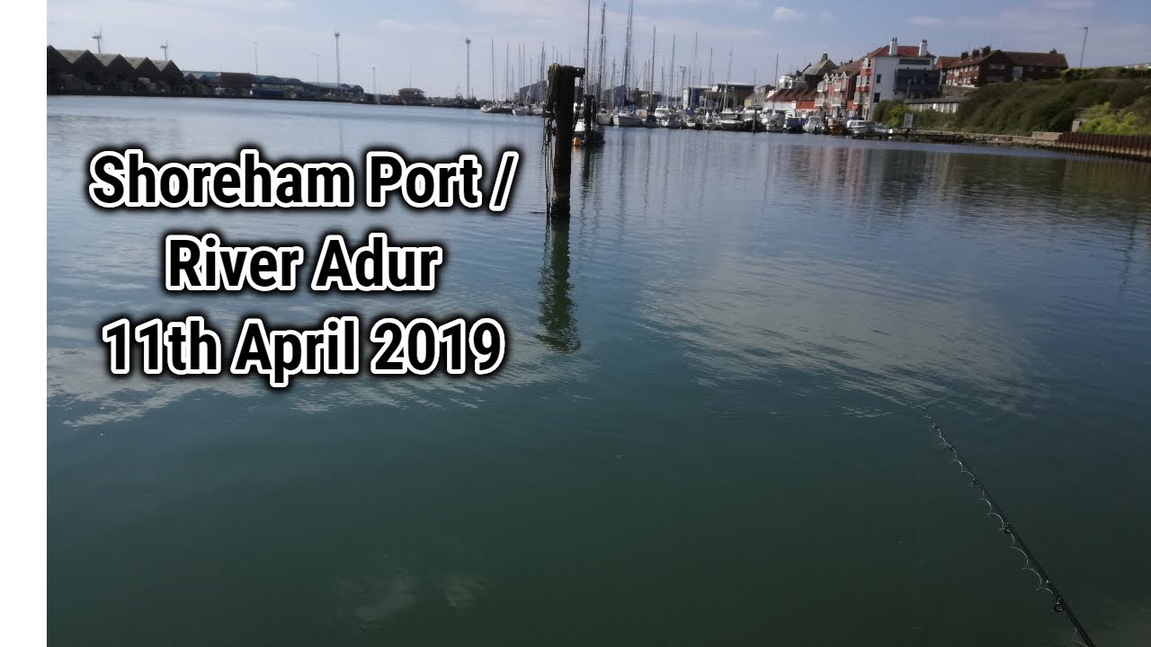 Quick fish and look around Shoreham port and the river Adur. - YouTube