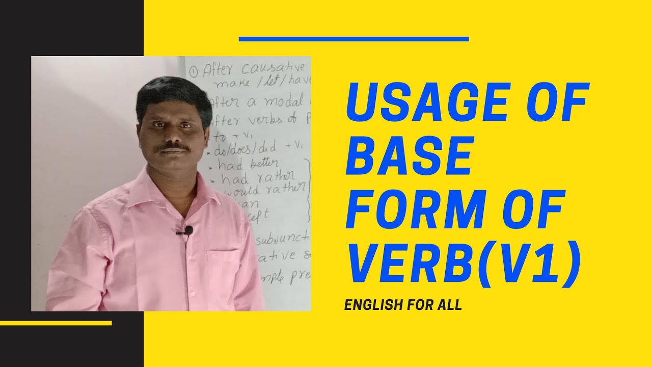 Base Form Of Verb IN DEPTH ENGLISH FOR ALL YouTube base-form-of-verb-in-depth-english-for-all-youtube