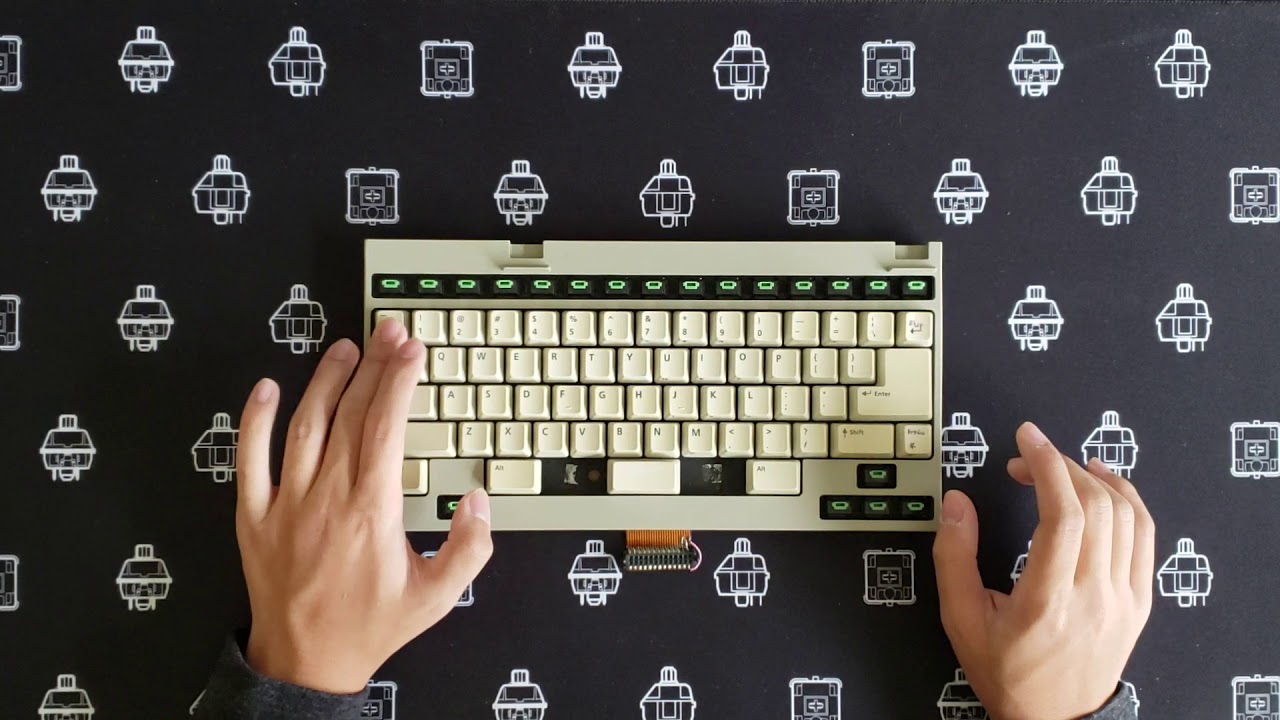 (Jank) IBM 5140 Keyboard Module Typing Demo - YouTube
