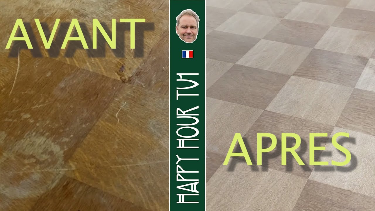 Poncer le plateau d'une table en bois massif - YouTube