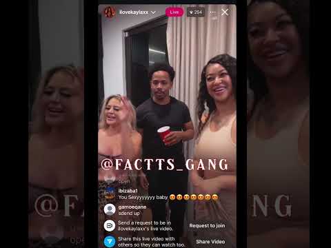 Models Danii Banks / Miss Kayla X Live On IG @factts_gang #TeamFactts #daniibanks #misskaylax