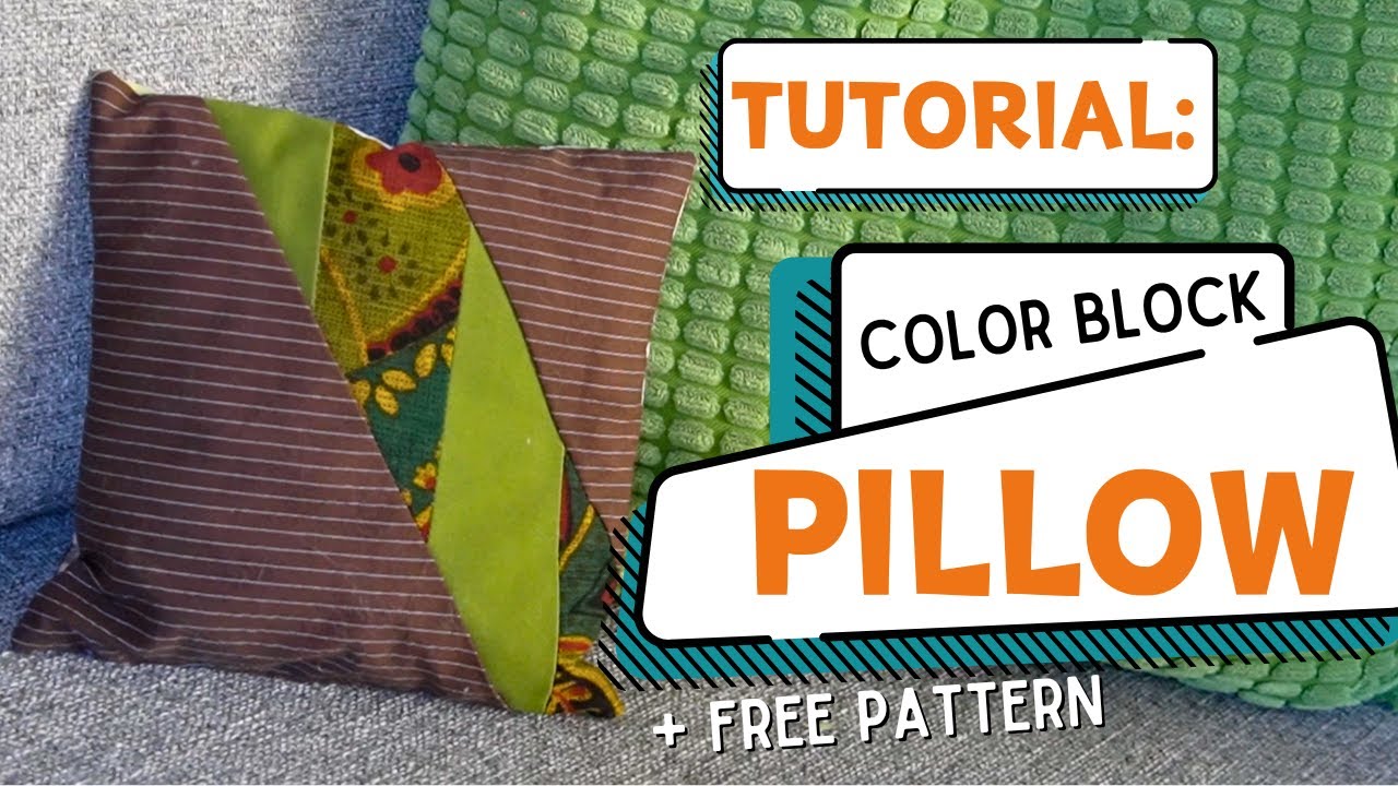 Tutorial: How to Design a Color Block Pillow - YouTube