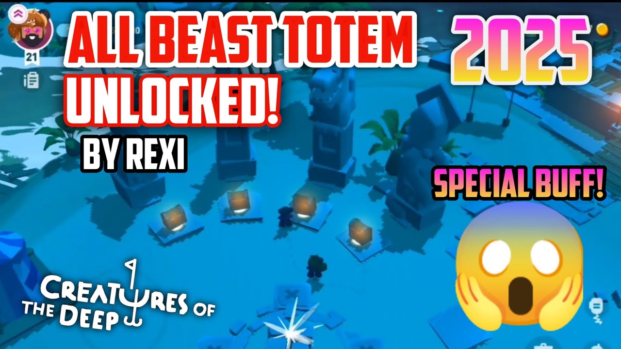 NEW UPDATE ALL BEAST TOTEM BUFF - Creatures of the Deep Fishing 2025 ...