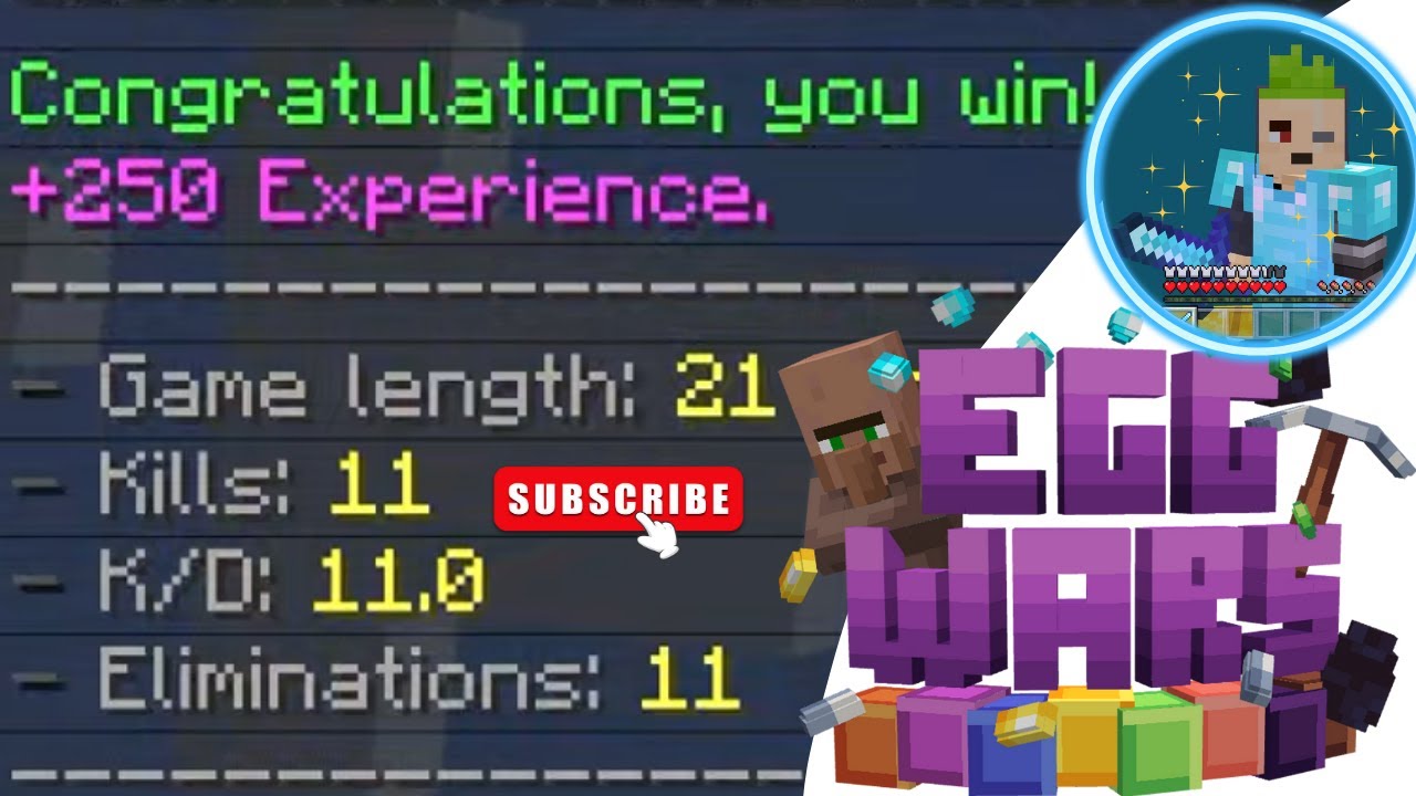 Minecraft 2v11 Egg Wars Mega -The Best Game EVER In Eggwars -CubeCraft ...