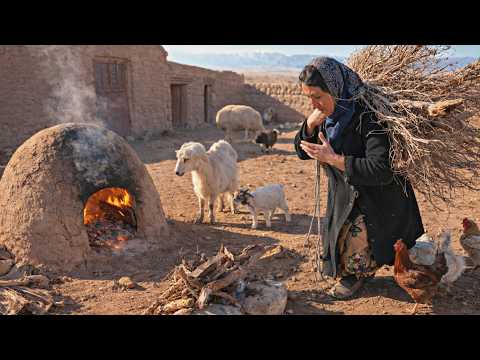 She Wakes Up at Dawn to Bake Bread | IRAN Nomad Village Life