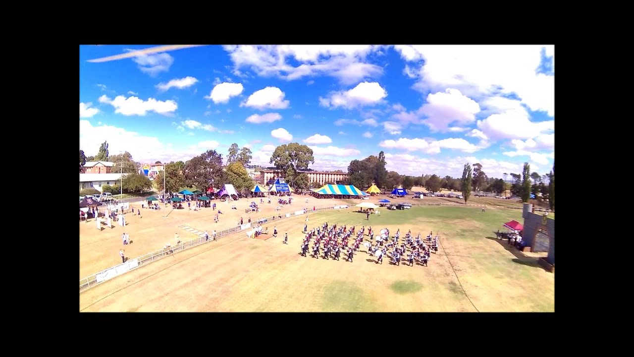 Scots School Bathurst NSW Mass Pipes and Drums flight by Sky Eye UAV ...