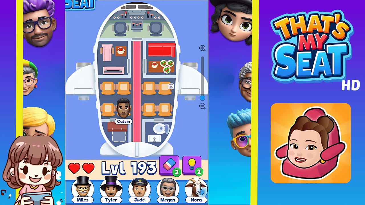 That's My Seat level 193 Solution Walkthrough - YouTube