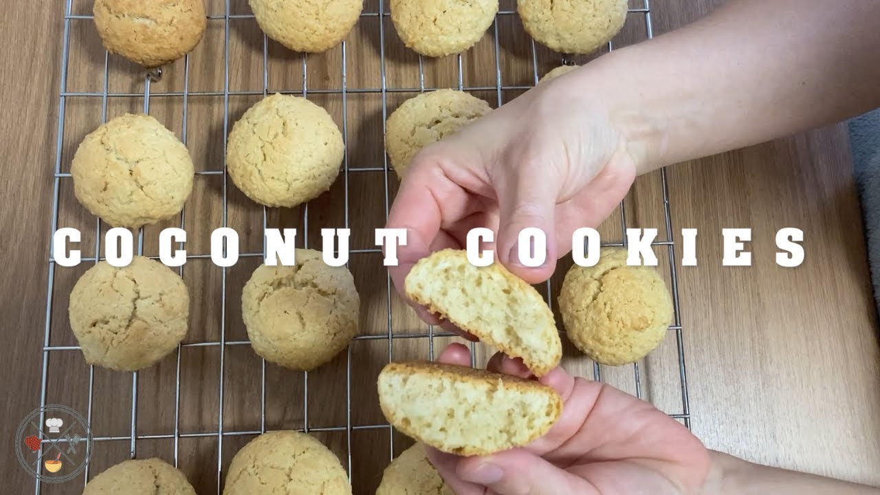 Coconut Cookies Simple Recipe - How to make coconut cookies at HOME ...
