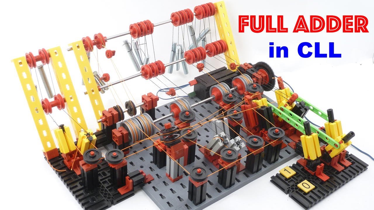 Mechanical Full Adder | Combined NAND/XOR Gate - YouTube