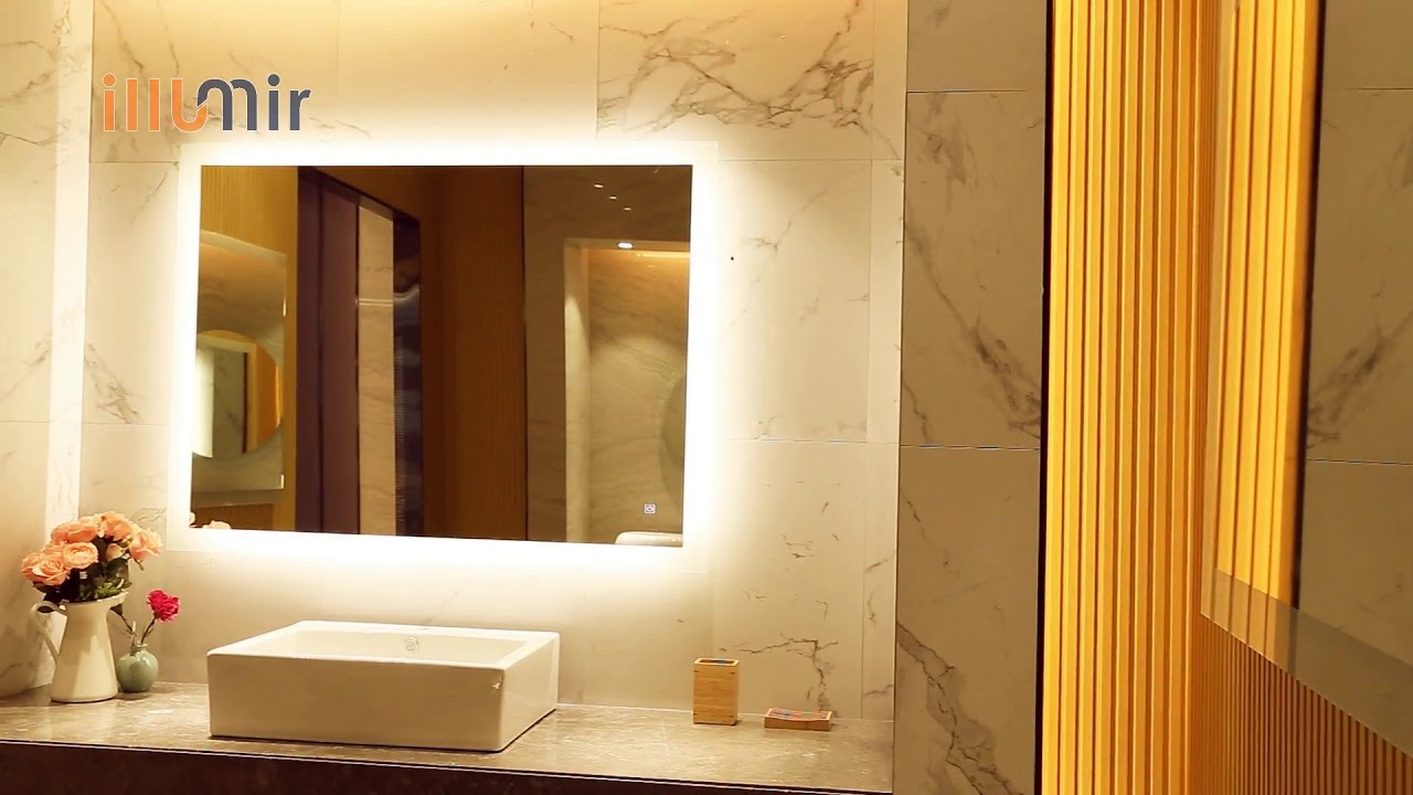 HALO lighted LED BATHROOM MIRROR ENJOY YOUR BATHROOM - YouTube