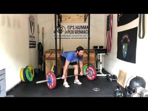 Barbell RDL into Barbell Shoulder Shrug | GPS Human Performance - YouTube