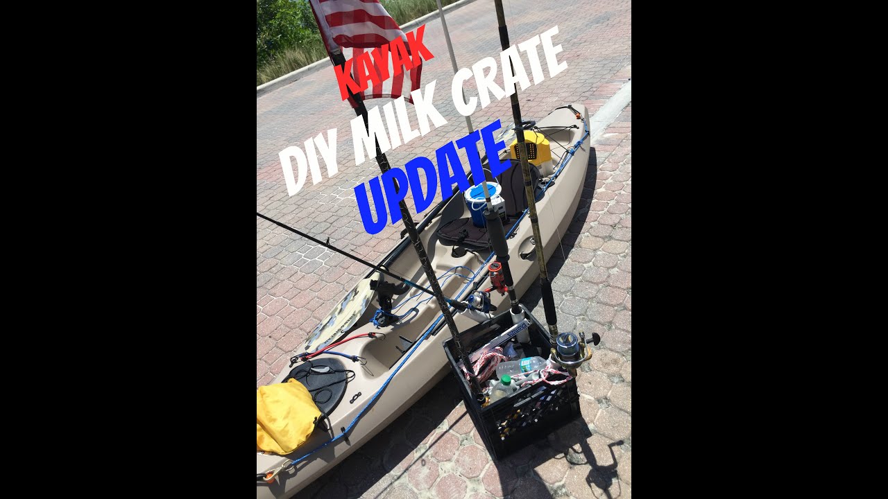 Kayak Fishing Milk Crate DIY Black Pak - YouTube
