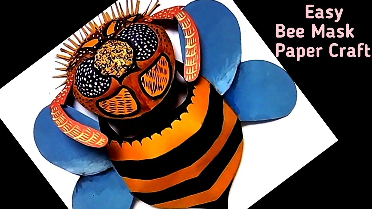 Bee Mask. Bee Mask Craft. Honey Bee Mask. Bee Costume. #Insect Mask. # ...