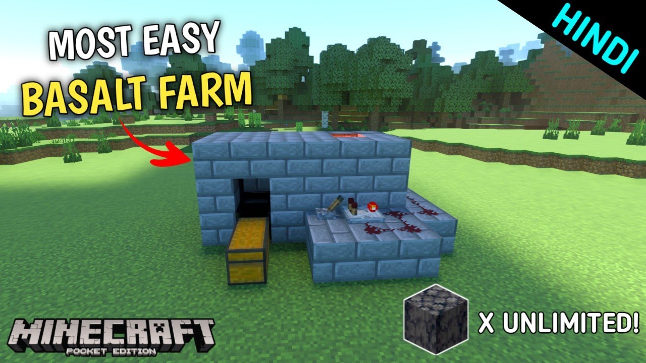 Fastest Minecraft Basalt Generator 1.19 - YouTube