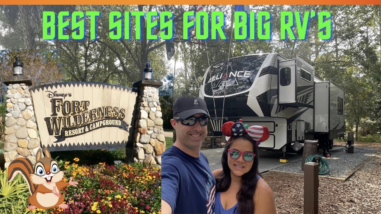 Best Sites for BIG RV's at Disney Fort Wilderness - YouTube