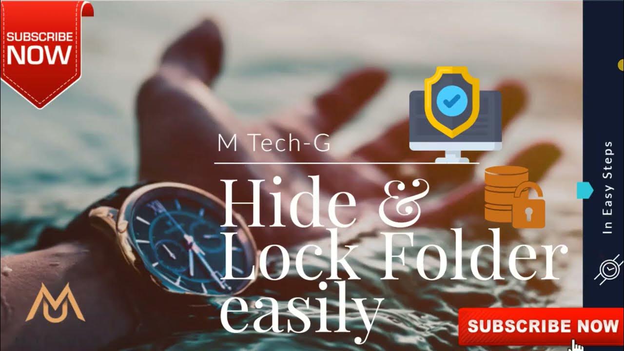 How to LOCK & Hide Folders, Files and Our Data | Without Software | ONLY FOR WINDOWS | Coder ...