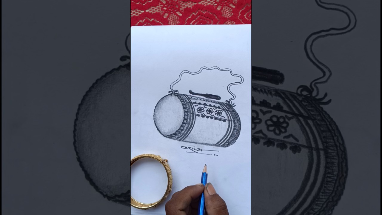 How to draw a assamese dhool, #assameseculture #assamdhol - YouTube