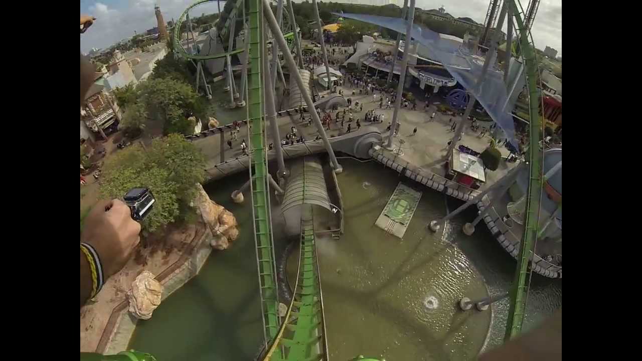 Full HD - The Incredible Hulk Ride - (Front Seat) Island of Adventure ...