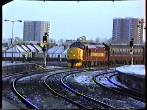 British Rail-Bristol TM & Newton Abbot Winter 1996 with class 37s, 47s ...