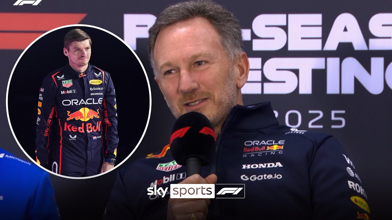 Christian Horner reacts to Max Verstappen boos at the O2 👎 - YouTube