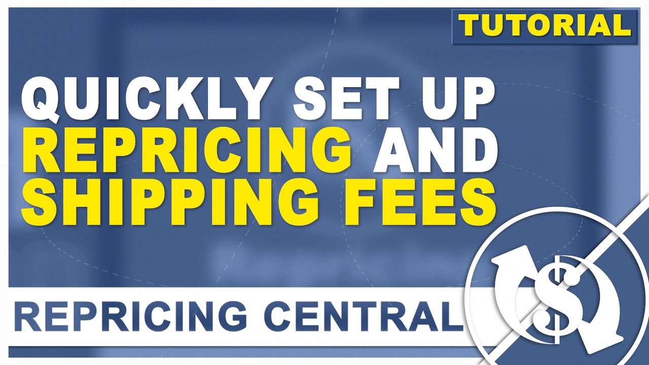 Quickly Set up Repricing and Shipping Fees - YouTube