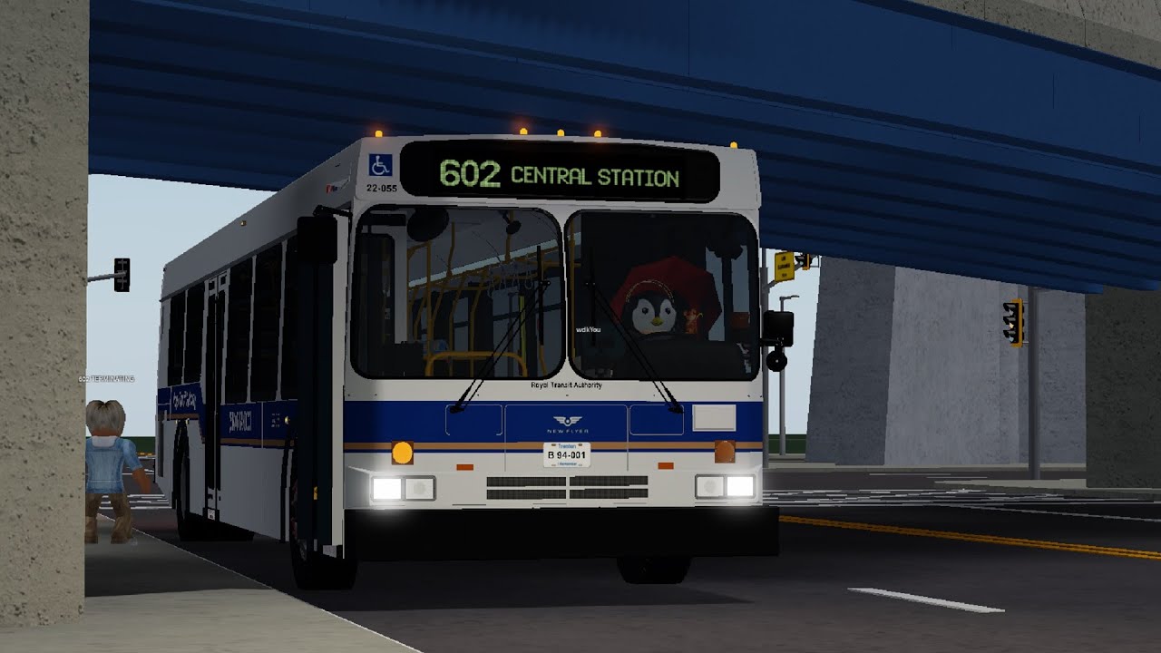 RTA (Roblox) - New Flyer D40LF 22-055 on the 602! - YouTube