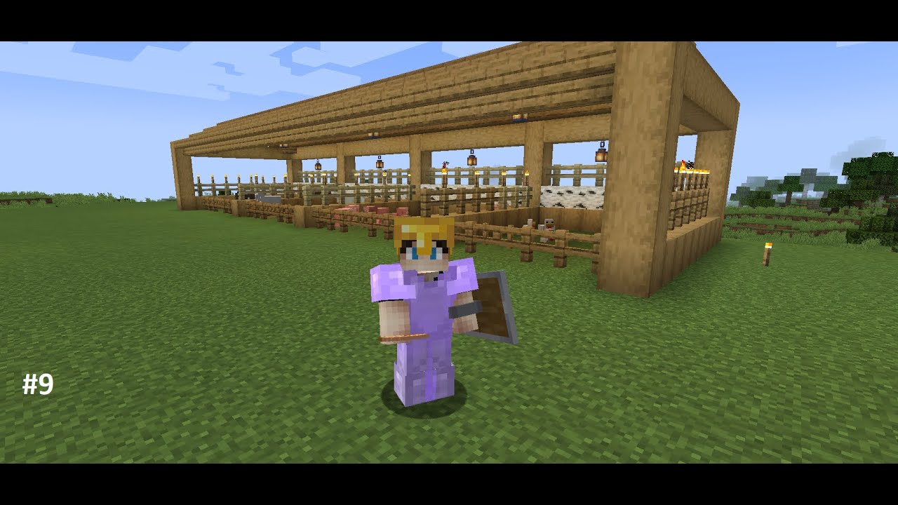 I BUILD A BIG ANIMAL FARM. MINECRAFT #9 - YouTube