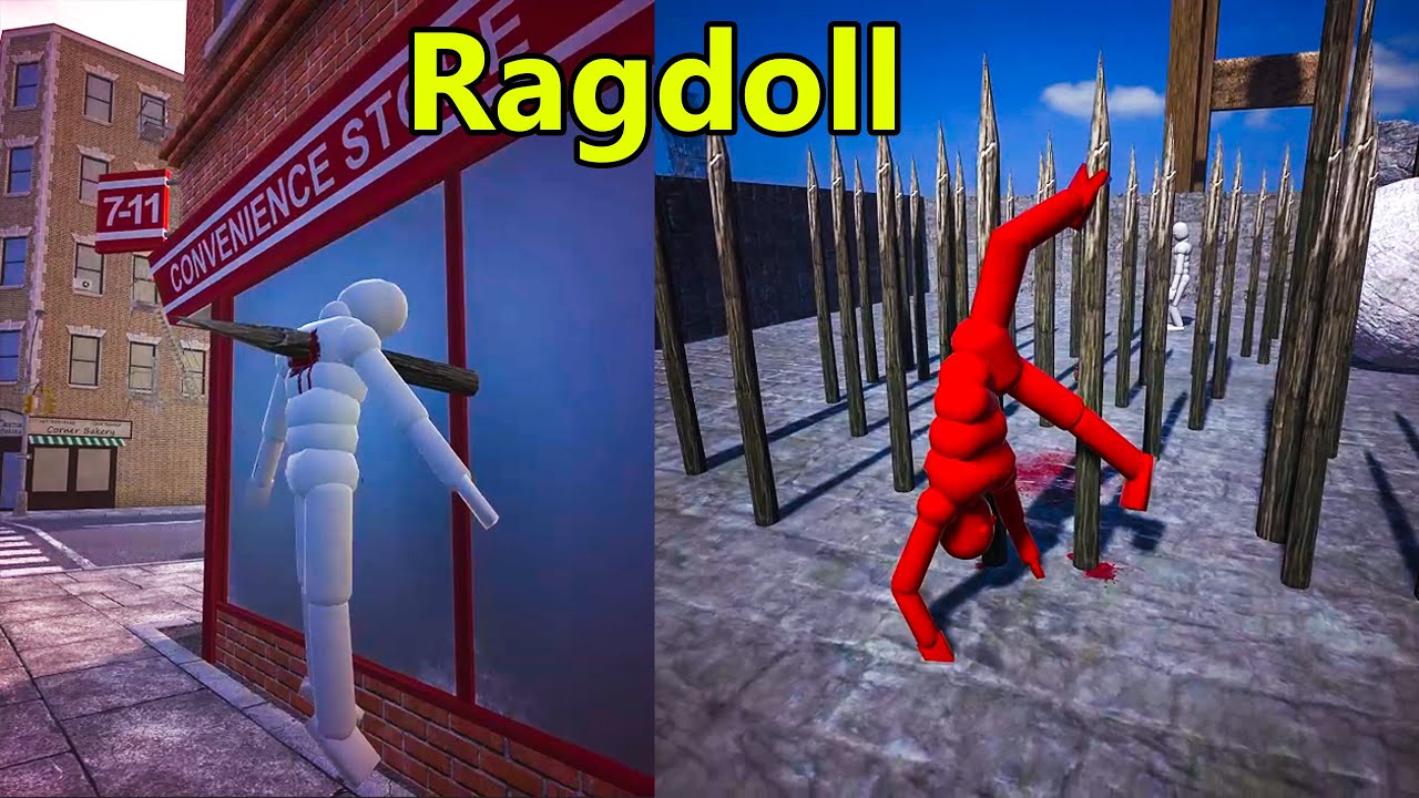 Overgrowth Ragdoll Physics🐾Epic Euphoria NPC Fall #1 - YouTube