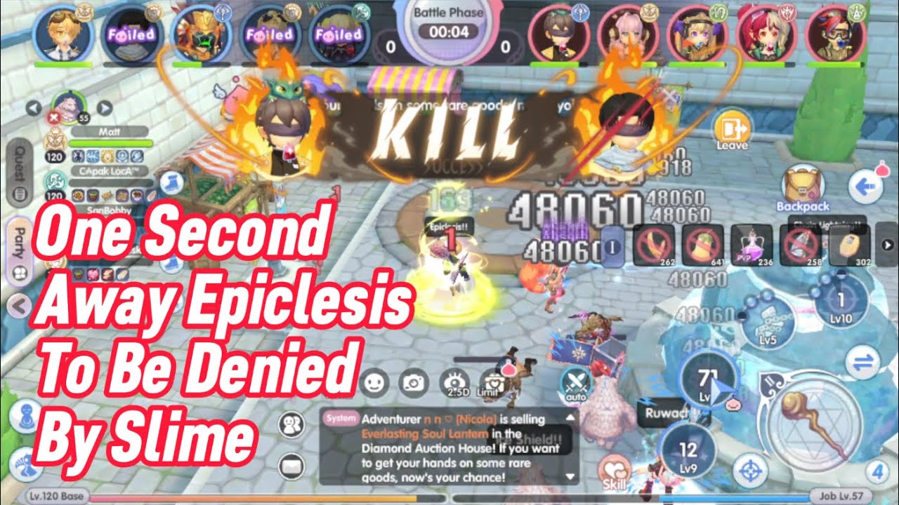 Last Minute Epiclesis Almost Got Ruined By Opponent Slime│Ragnarok X ...