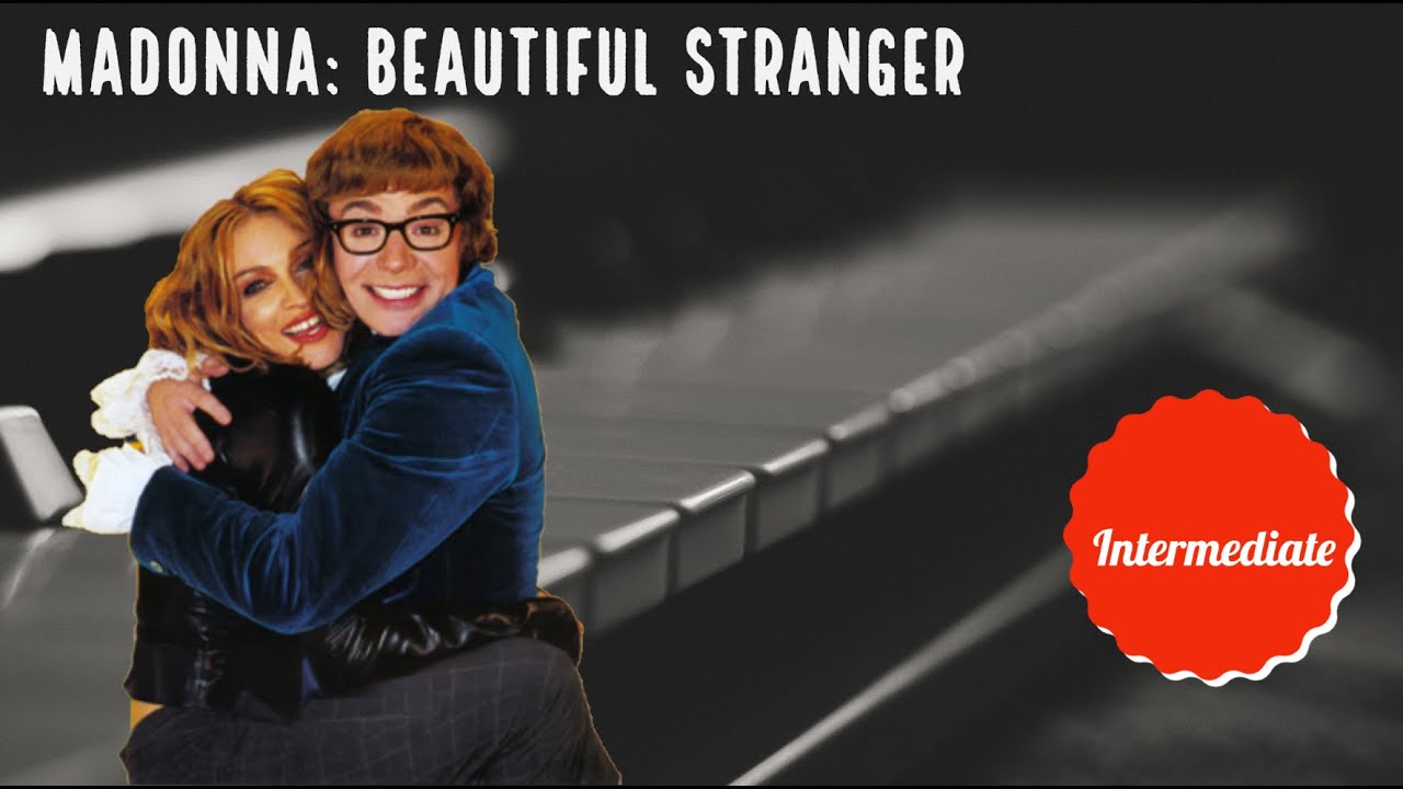 Madonna - Beautiful Stranger Intermediate Piano Solo Tutorial - YouTube