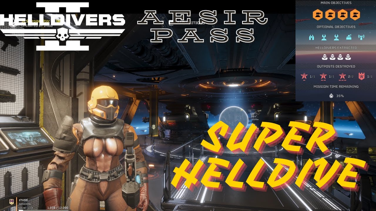 Helldivers II - Aesir Pass - Super Helldive Sexy Helldiver - YouTube